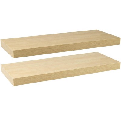 Sorbus Large Wall Mount Floating Shelf (maple Wood) : Target