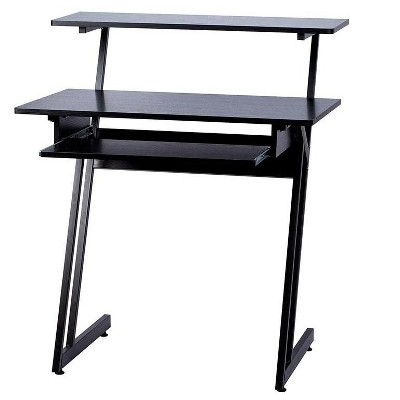Monoprice Recording Studio Desk With Raised Platform And Keyboard Tray ...