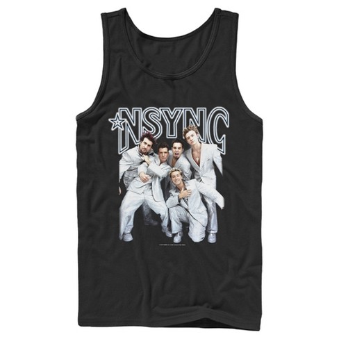 Men's Nsync Matching Suits Tank Top - Black - Medium : Target