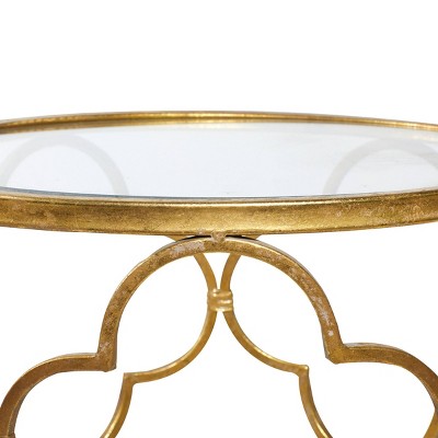 20" Contemporary Metal Accent Table Gold - Olivia & May : Target