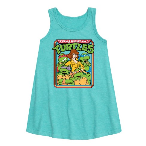 Teenage Mutant Ninja Turtles Retro Group April - Turquoise - 2t : Target