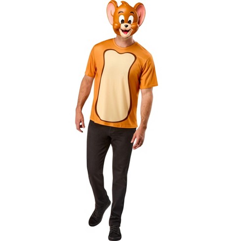 Rubies Men's Tom And Jerry Jerry Mouse Ben Cooper T-shirt And Half Mask ...