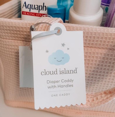 Waffle Weave Rectangular Diaper Caddy With Handles - Cloud Island™ Gray ...