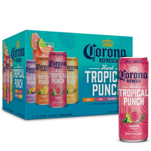 Corona Refresca Hard Tropical Punch Cocktail Variety Pack Canned ...