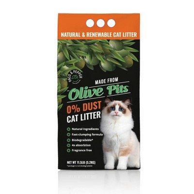 Paco & Pepper Made From Olive Pits Natural Low Dust Clumping Cat Litter ...