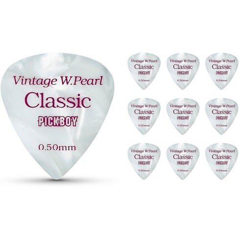 Pick Boy Pearl Cellulose Vintage Guitar Picks .50 Mm 10 Pack : Target