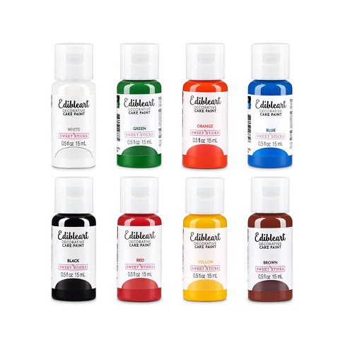Sweet Sticks Edible Art Primary Paint Set, 8 Colors : Target