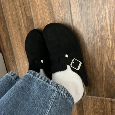 Women's Betsy Clog Mule Flats - Universal Thread™ Black 5 : Target