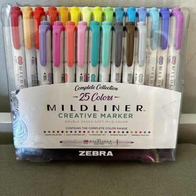 Zebra 25ct Mildliner Dual-tip Creative Markers Assorted Colors : Target