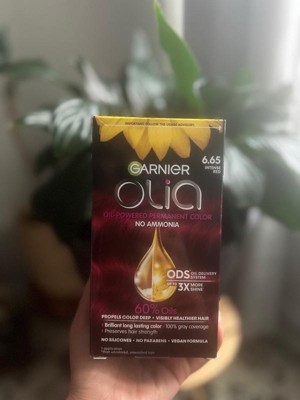 Garnier Olia Oil Powered Permanent Hair Color - Intense Red 6.65 - 1 Fl ...