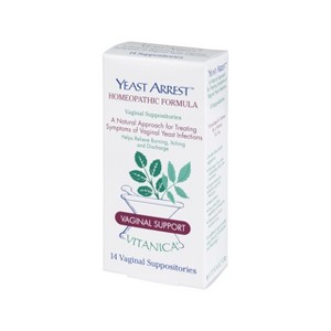 Vitanica Yeast Arrest, Homeopathic Vaginal Suppositories, for Yeast ...