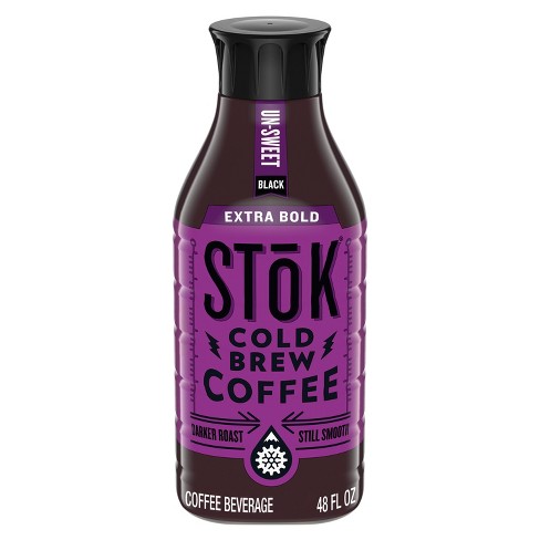 Stok Extra Bold Unsweetened Cold Brew Coffee - 48 Fl Oz : Target