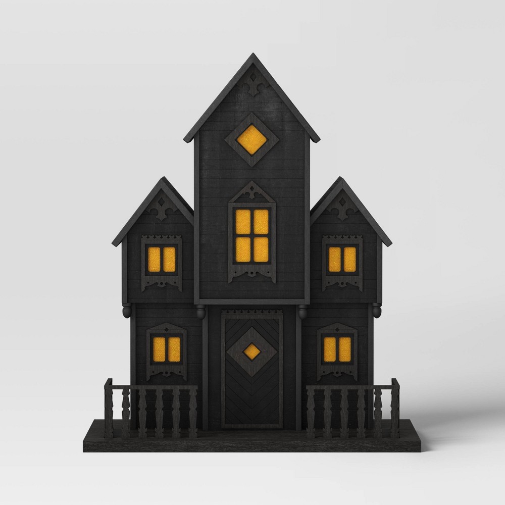 UPC 196761804923 - Halloween Wooden Light Up Haunted House - Threshold ...