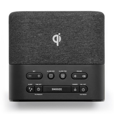 Timex Alarm Clock Radio with Wireless Charger and USB Charging – Black ...