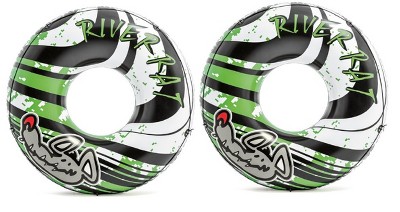 Intex River Rat Inflatable Floating Tube Raft 68209e 2-pack : Target