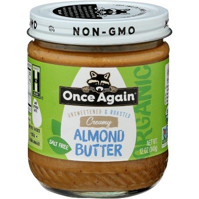 Once Again Organic Almond Smooth Nut Butter - Case Of 6 - 12 Oz : Target