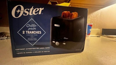 Oster 2-slice Toaster With Extra-wide Slots Black: 800w, Bagel & Toast ...
