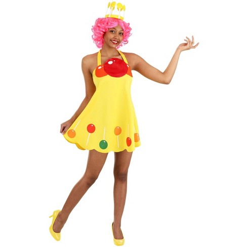 Halloweencostumes X Large Women Women s Princess Lolly Candyland Costume Dress Red yellow green Target