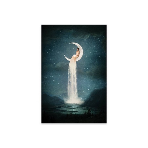 Icanvas 16" X 24" Moon River Lady Print On Acrylic Glass By Paula Belle ...