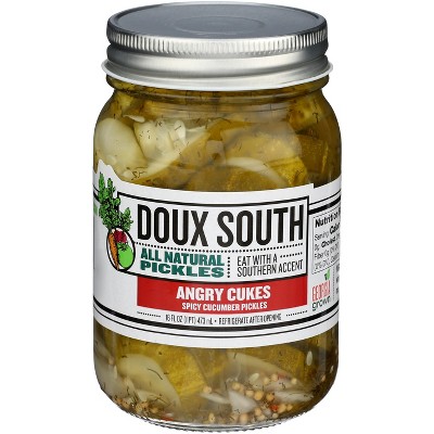 Doux South Cukes Angry Cukes - Case Of 6 -16 Oz : Target