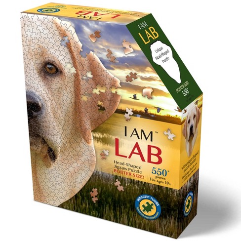 Madd Capp Puzzles: I Am Lab 550 Piece Dog Shaped Jigsaw Puzzle : Target