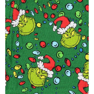 Dr. Seuss How the Grinch Stole Christmas Lights Sleep Pajama Set (M ...