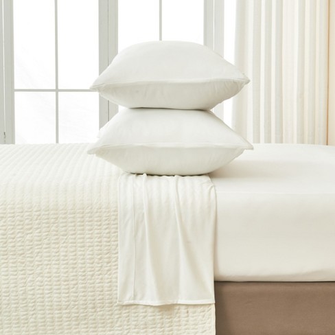 Performance Ultra Soft Solid Sheet Set (full, Alpine White) : Target