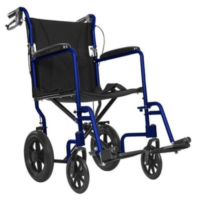 Drive Medical Super Light Folding Transport Wheelchair With Carry Bag ...