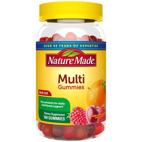 Nature Made Multivitamin Gummies - Orange, Cherry & Mixed Berry - 150ct ...