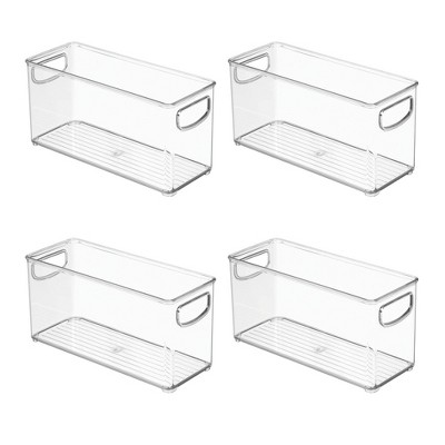 Idesign 4pc 10"x4"x5" Small Recycled Plastic Stackable Kitchen ...