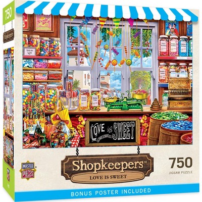 Masterpieces 750 Piece Jigsaw Puzzle - Town Square Booths - 18"x24 ...