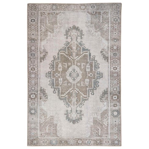 Obeetee Avalon Medallion Woven Indoor Area Rug - 1'10"x2'10" Gray : Target