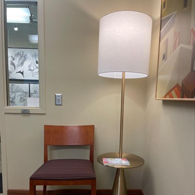 67.75"x17" Modern Floor Lamp With Table Brass - Threshold™ : Target