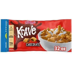 Kellogg's Krave Breakfast Cereal Bag - 32oz : Target