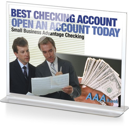 Officemate® Upright Sign Holder, Horizontal : Target