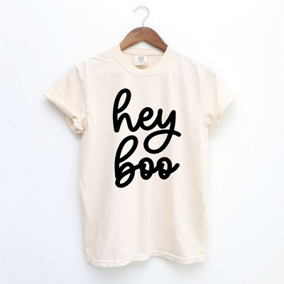 Simply Sage Market Women's Hey Boo Cursive Short Sleeve Garment Dyed ...