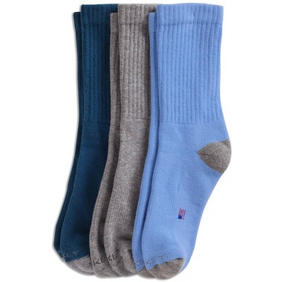 Lands' End Women's 3-pack Seamless Toe Solid Crew Socks - X Large ...