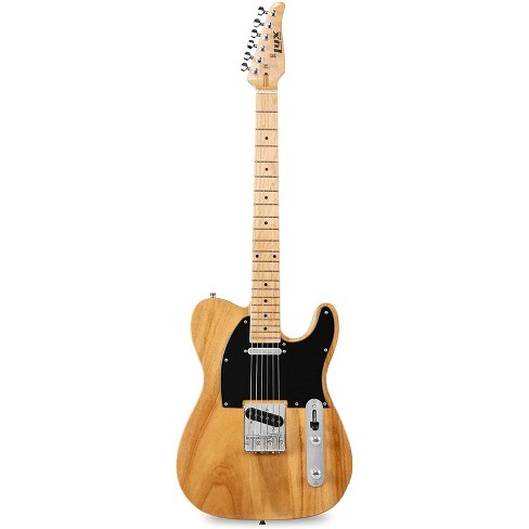 Lyxpro 39" Telecaster Solid Body Beginner Electric Guitar - Natural ...