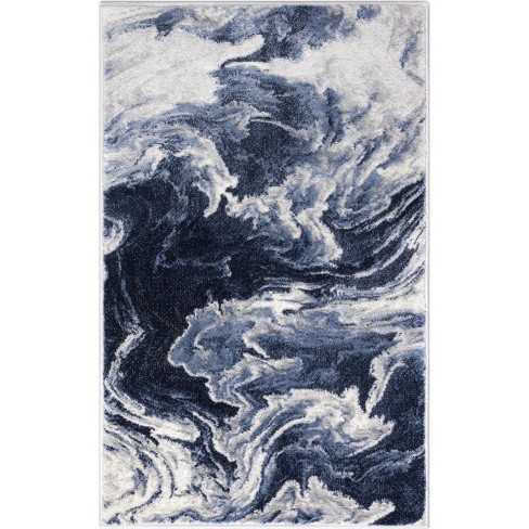 Luxe Weavers Marble Abstract Clouds Area Rug,blue,2'x3' : Target