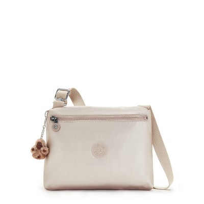 Kipling Merriweather Metallic Crossbody Bag Quartz Metallic : Target