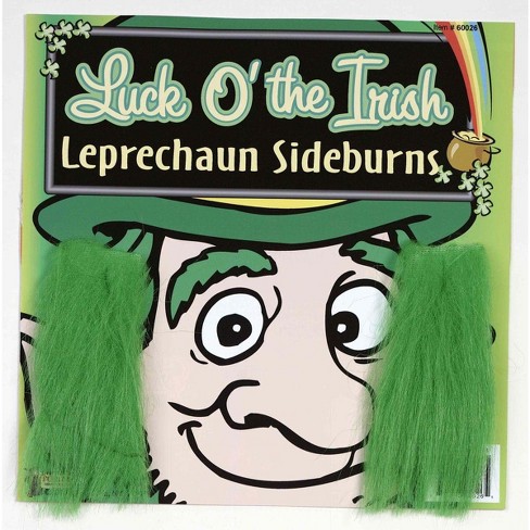 Forum Novelties St. Patrick's Green Costume Sideburns One Size : Target