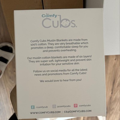 Muslin Blanket For Adults, Extra Large Queen 90" X 90" By Comfy Cubs ...