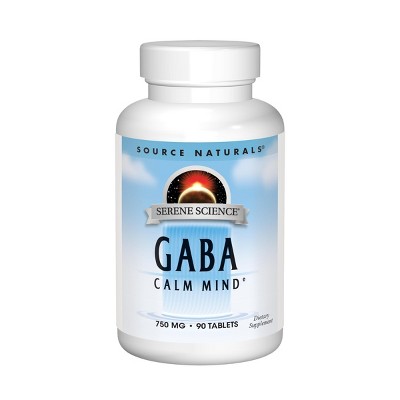 Source Naturals, Inc. Gaba 750mg 90 Tablet : Target
