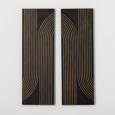 (set Of 3) 16" X 20" Abstract Floral Parchment Textured Framed Canvas ...