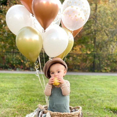 20ct 12" Metallic Balloon Pack Brown - Spritz™ : Target