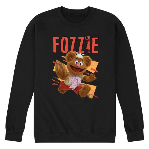 Men's Muppet Babies Baby Fozzie Graphic Fleece Sweatshirt - Black ...