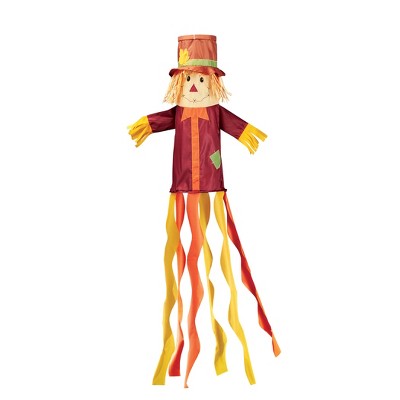 Collections Etc Friendly Harvest Scarecrow Windsock Fall Decor 22 X 8 X ...