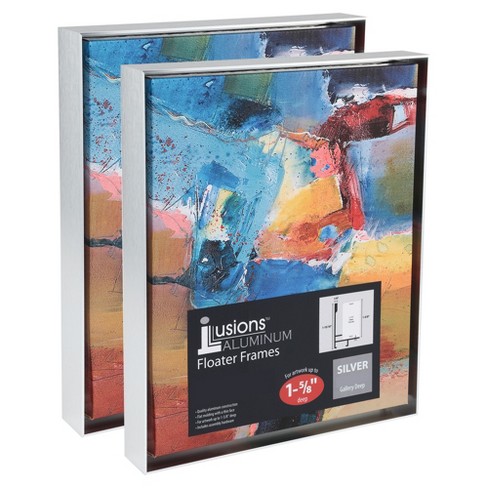 Creative Mark Illusions Aluminum Floater Frames 1-5/8" 2 Pack, 12x16 ...