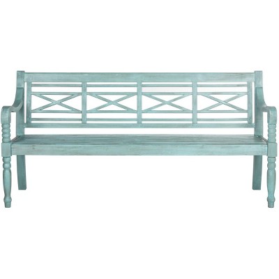 Karoo Bench - Beach House Blue - Safavieh. : Target