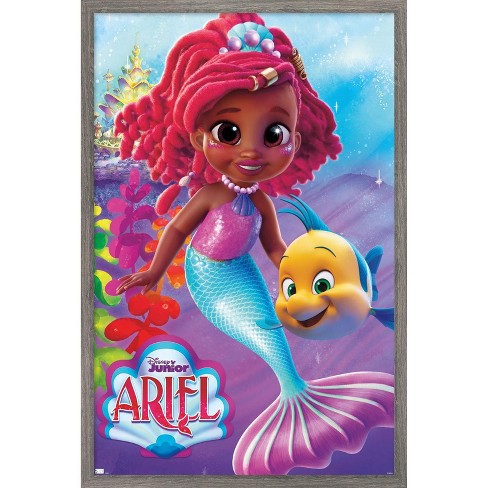 Trends International Disney Junior: Ariel - Ariel And Flounder Framed ...
